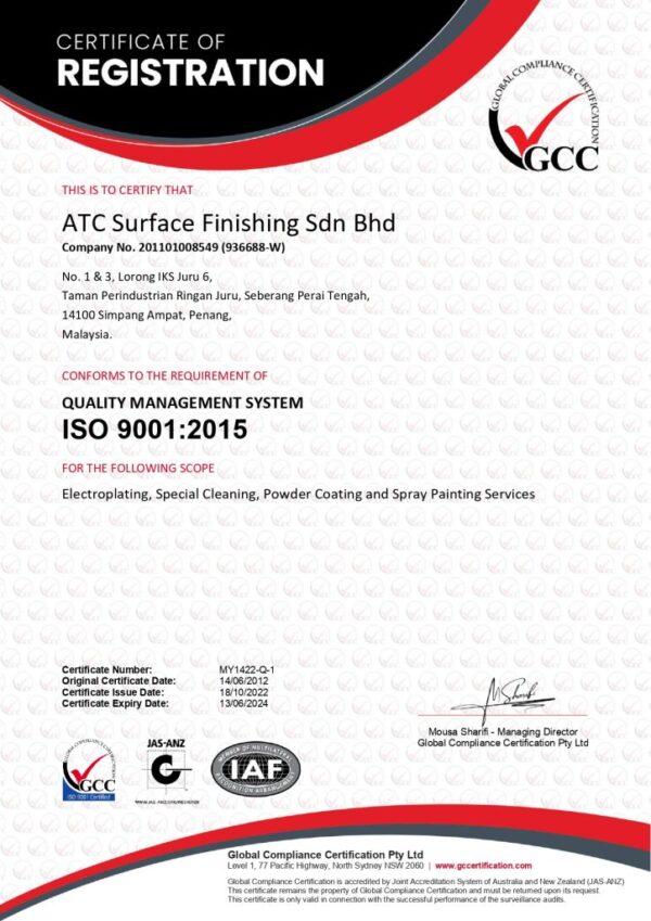 Certification – ATC