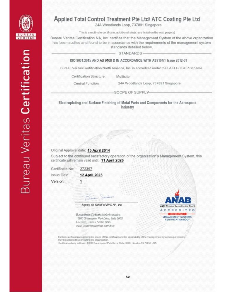 Certification – ATC